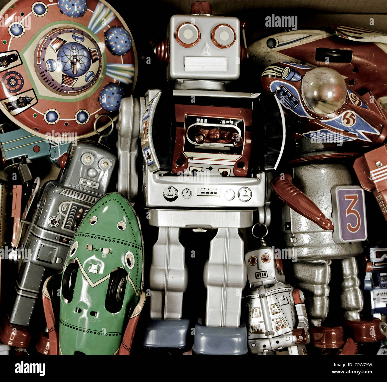 box of old toys Stock Photo - Alamy