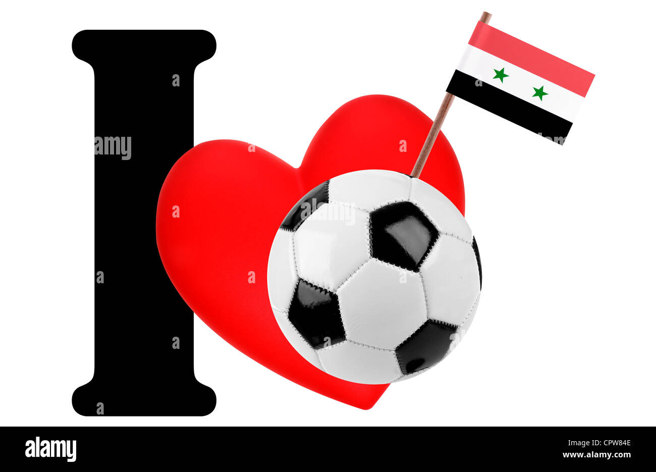 Syria national flag football hi-res stock photography and images - Alamy