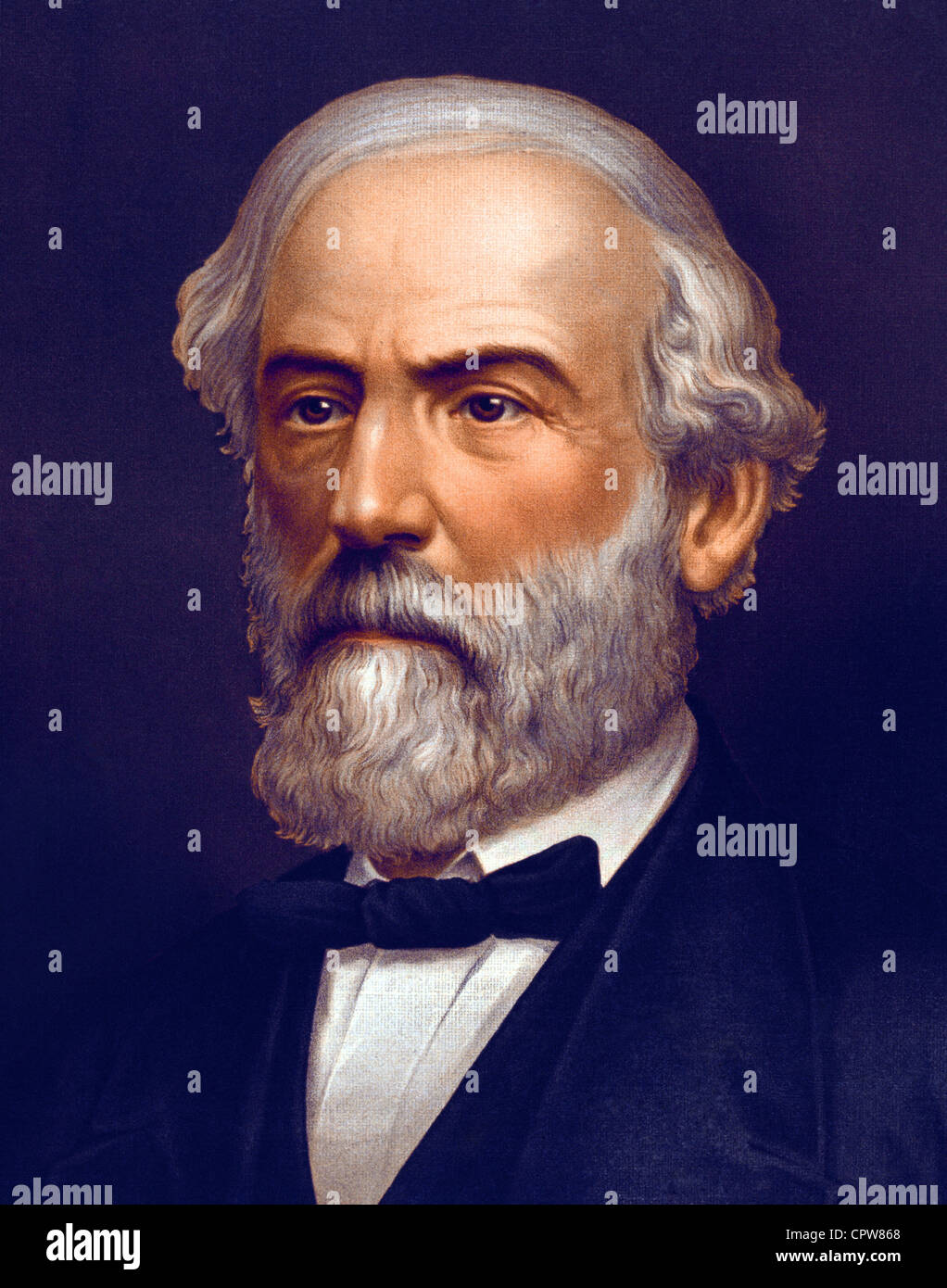 Vintage portrait of robert e lee 1807 1870 hi-res stock photography and ...