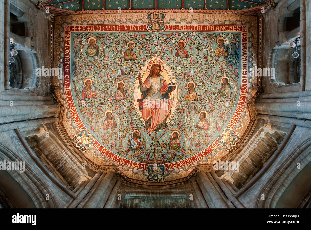 Cathedral Roof Mural Stock Photo - Alamy
