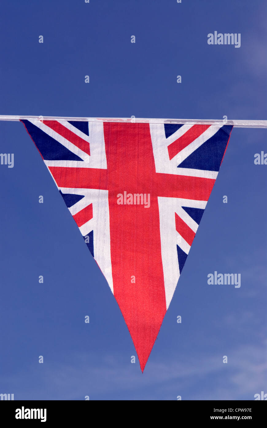 Union Jack flag at Dockenfield fete & Diamond Jubilee celebration day ...