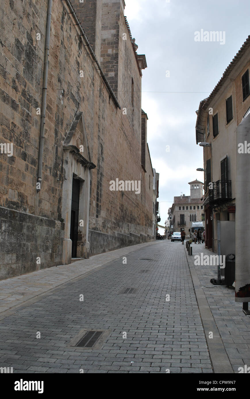 Street in Mahon, Menorca Stock Photo - Alamy