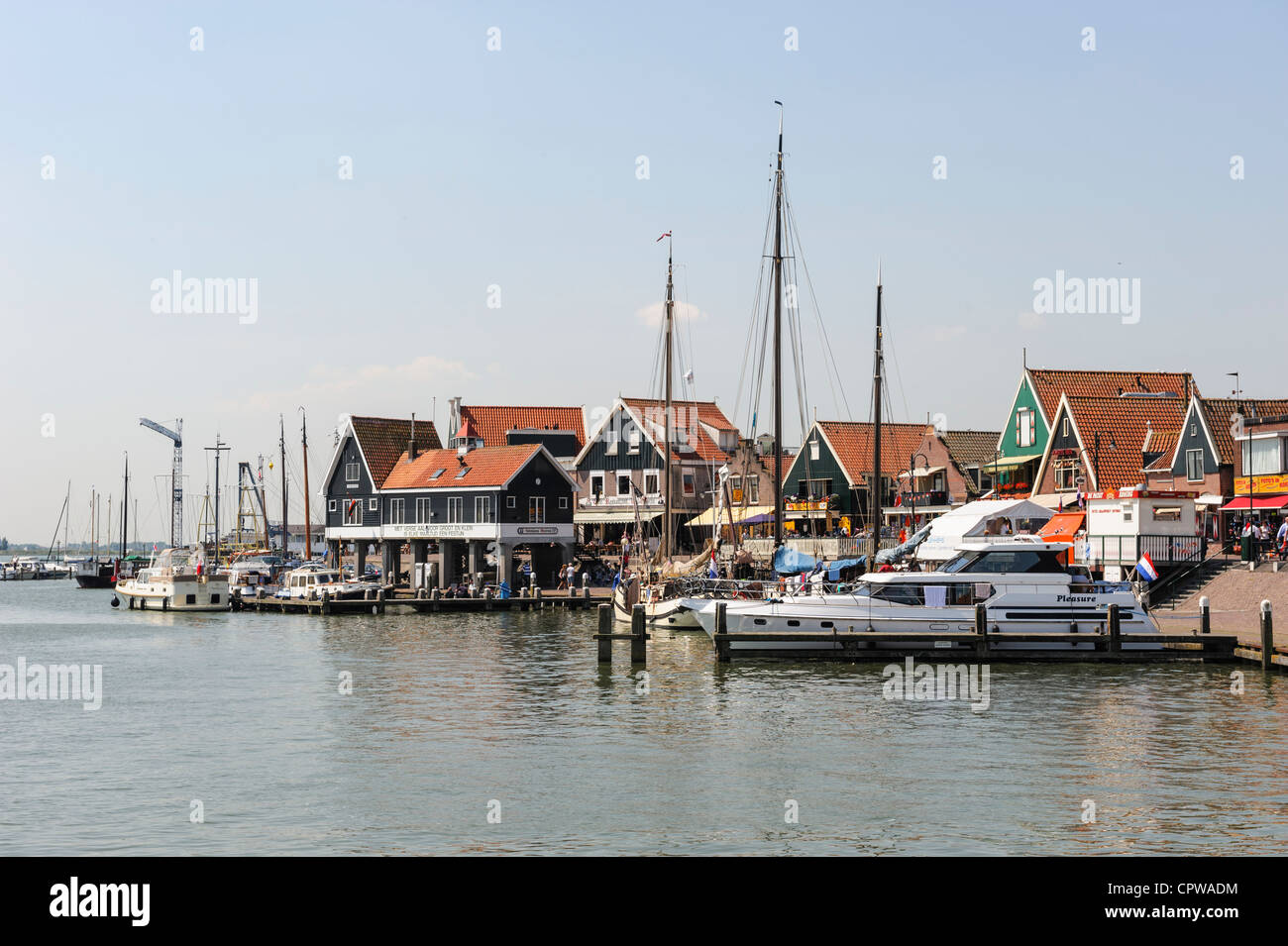 The Harbour at Volendam, Holland, Netherlands Stock Photo - Alamy