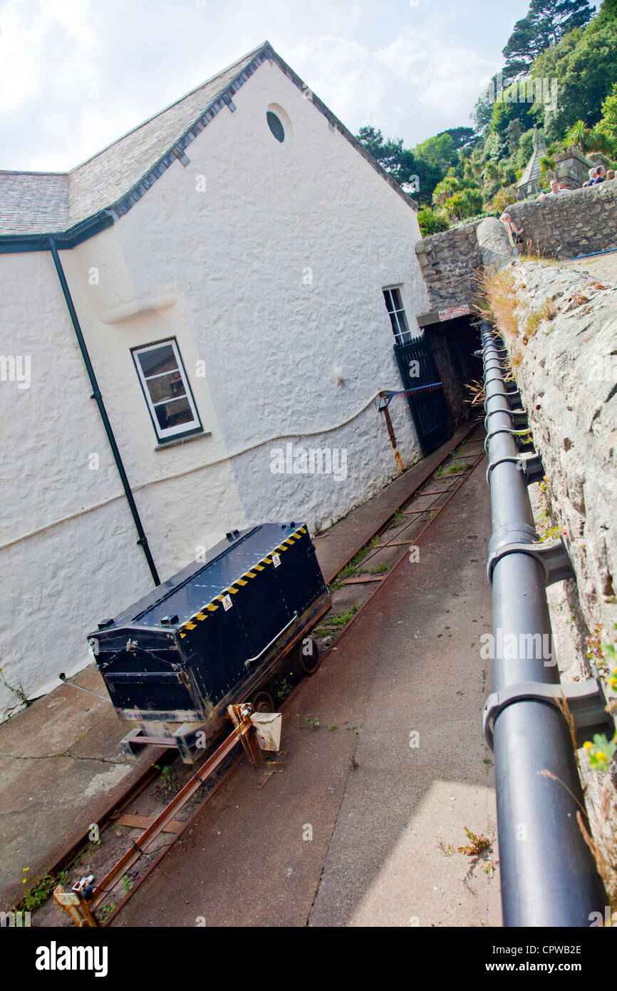 St Michael's Mount underground tramway at the quayside 'station' in ...