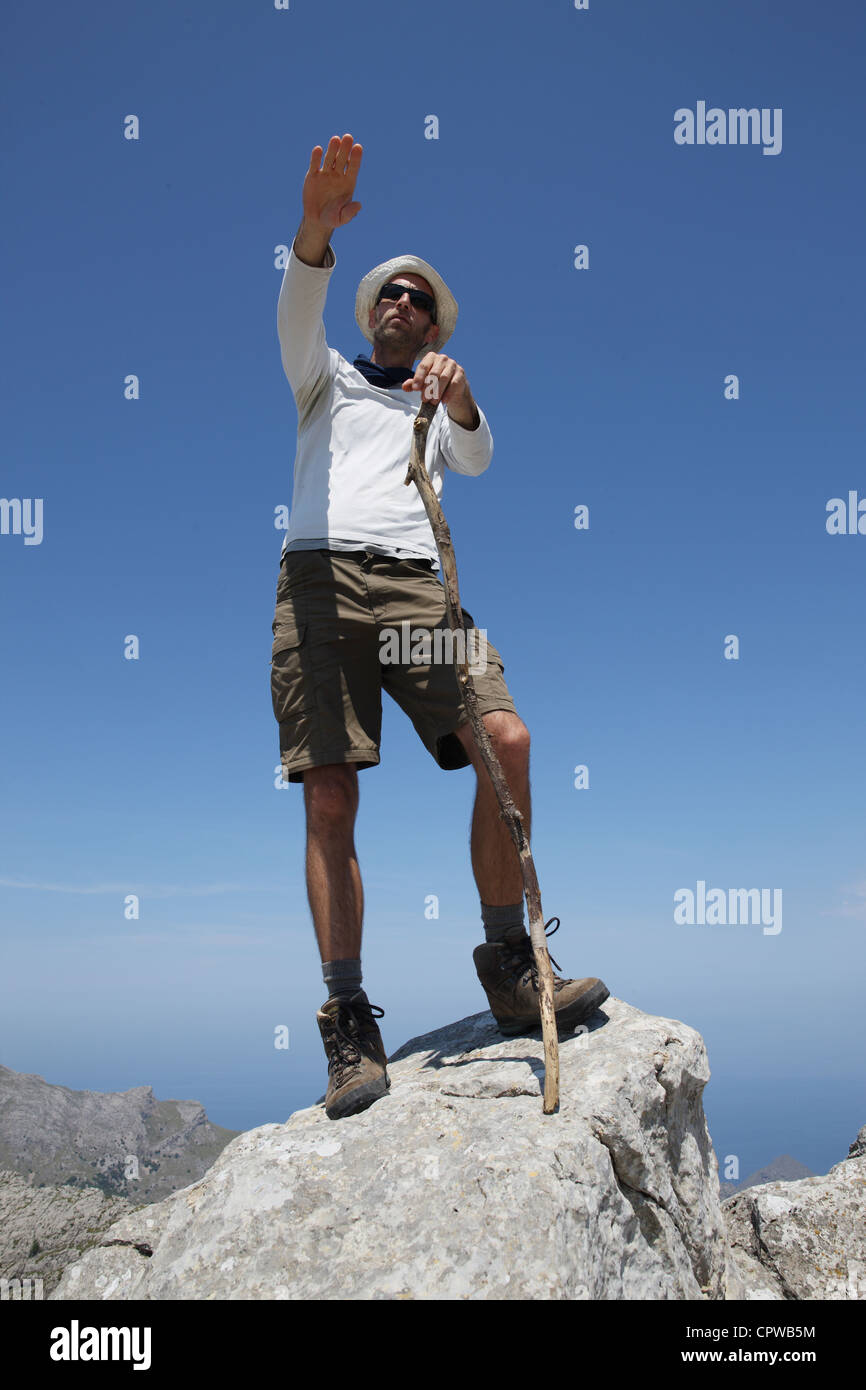 Spain, man in the mountain Stock Photo - Alamy