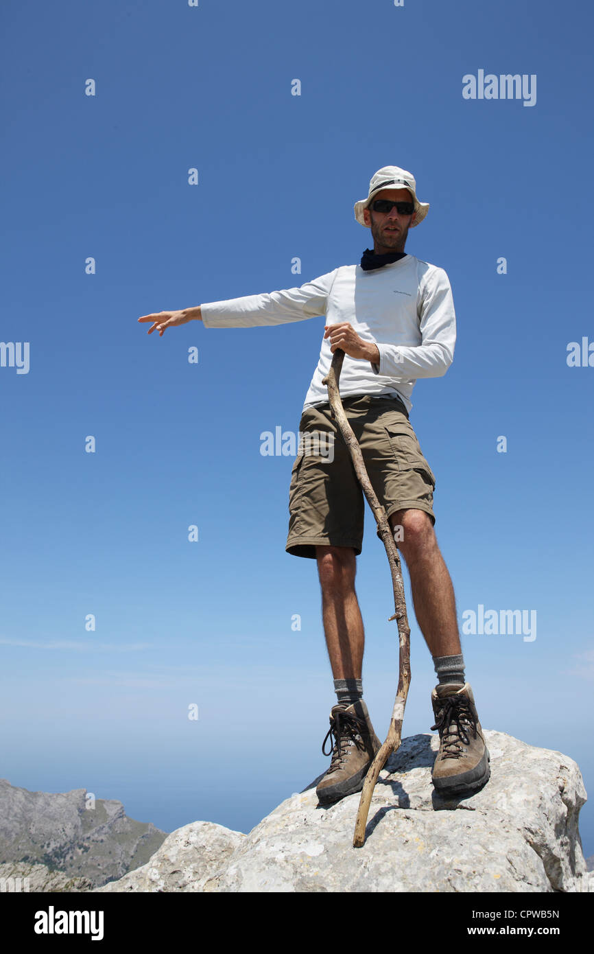 Spain, man in the mountain Stock Photo - Alamy