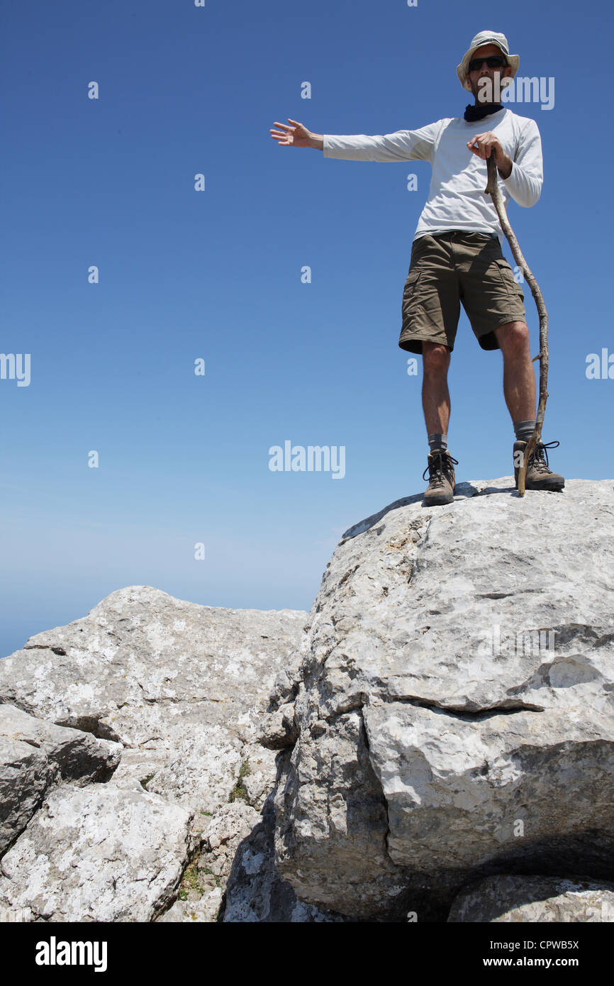 Spain, man in the mountain Stock Photo - Alamy