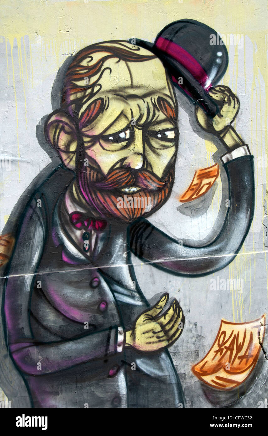 Mural Barrio Bellavista District Santiago Chile Stock Photo - Alamy