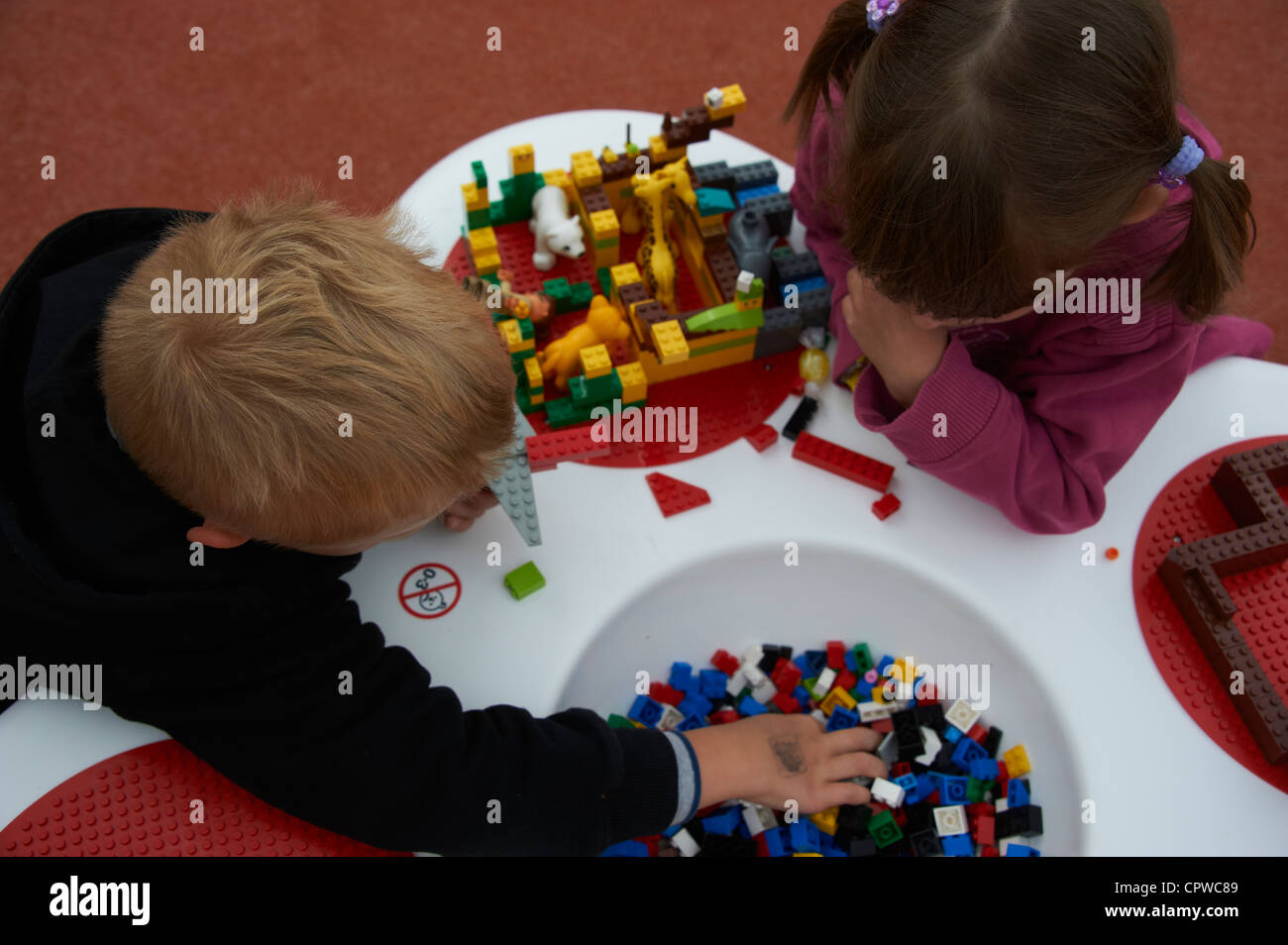 Children lego boy girl hi-res stock photography and images - Alamy