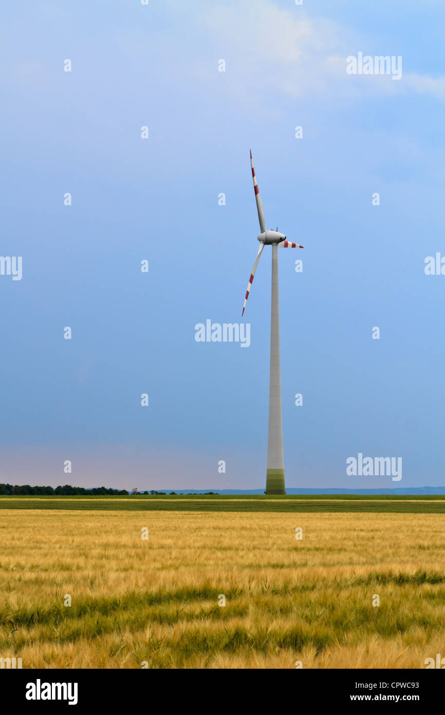Wind wheel in the countryside of Austria Stock Photo - Alamy