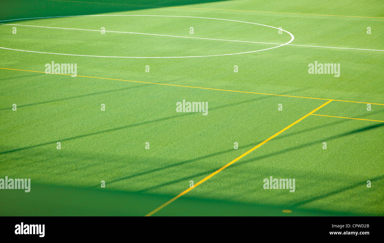 green sport soccer grass field for multiple sports purpose Stock Photo ...