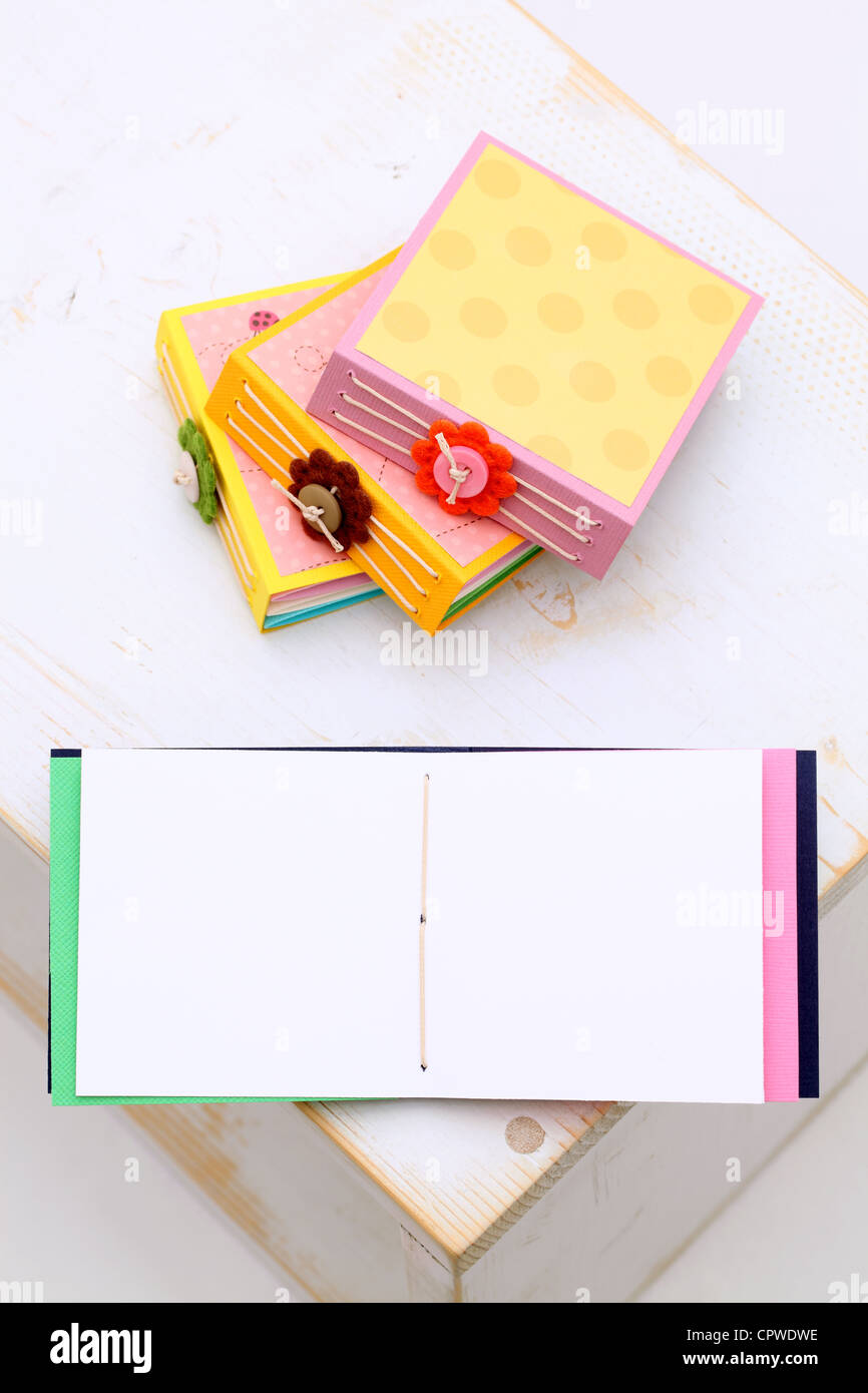 Handmade craft scrapbook Stock Photo - Alamy