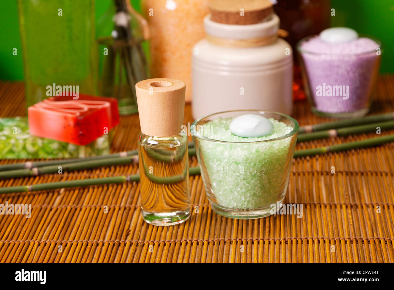 Take care about your body in SPA. Zen and relax, soap Stock Photo - Alamy