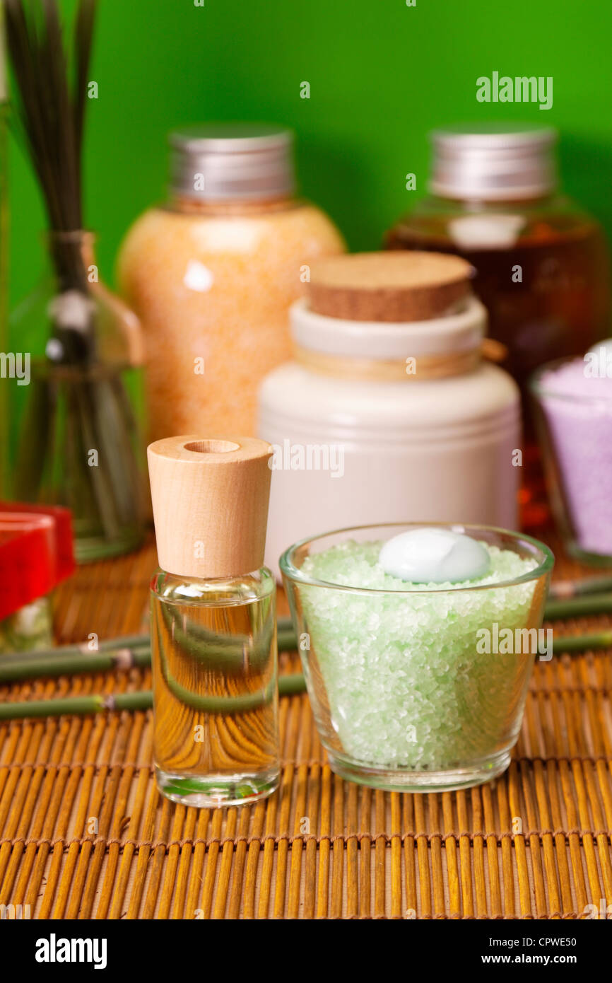 Take care about your body in SPA. Zen and relax, soap Stock Photo - Alamy