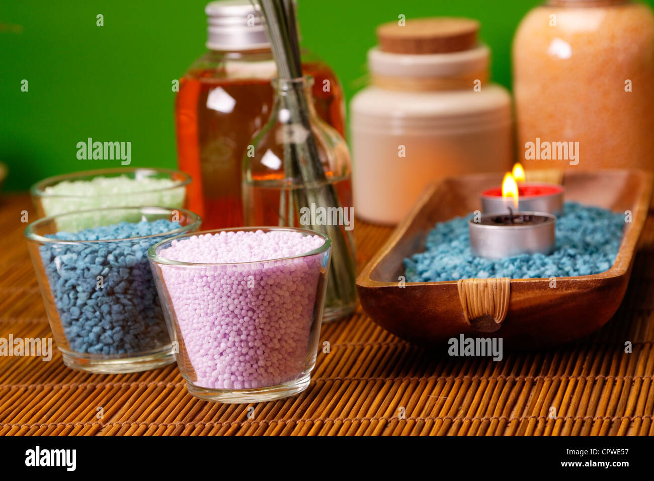 Take care about your body in SPA. Zen and relax, soap Stock Photo - Alamy