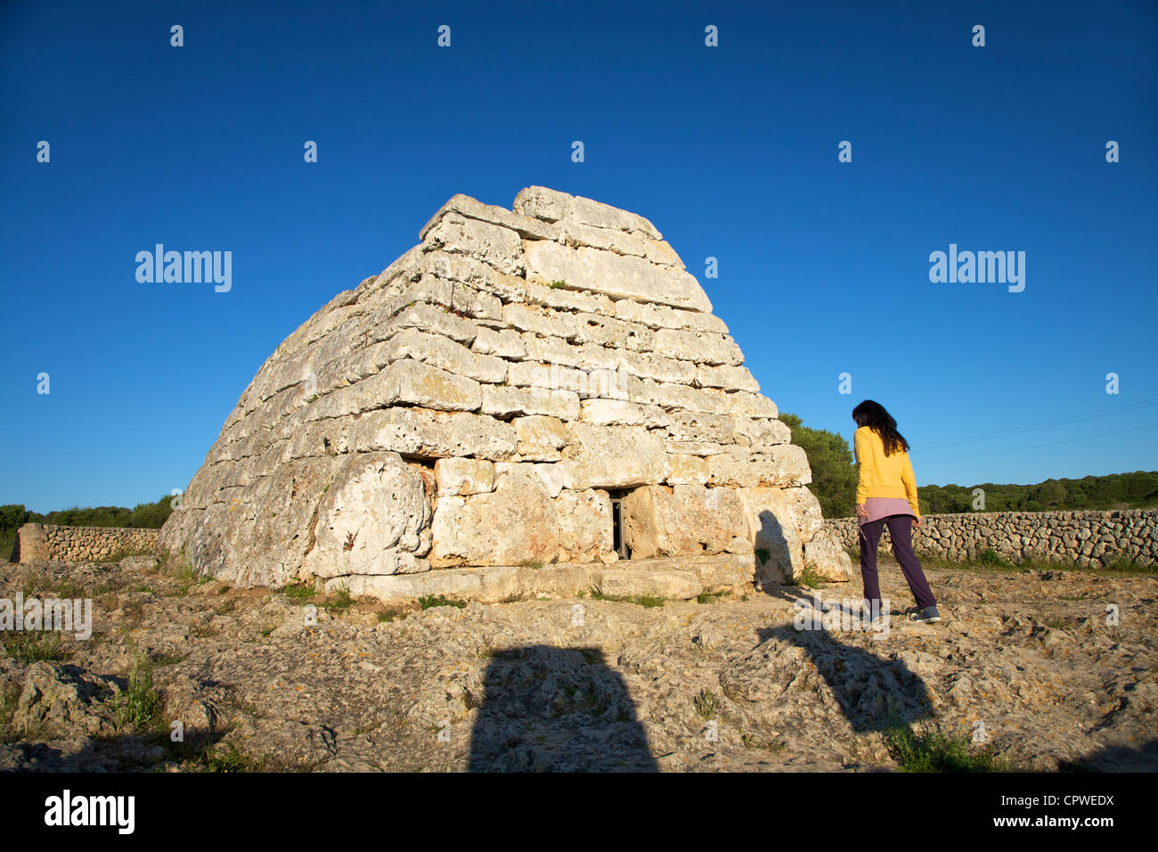Naveta des tudons prehistoric monument hi-res stock photography and ...