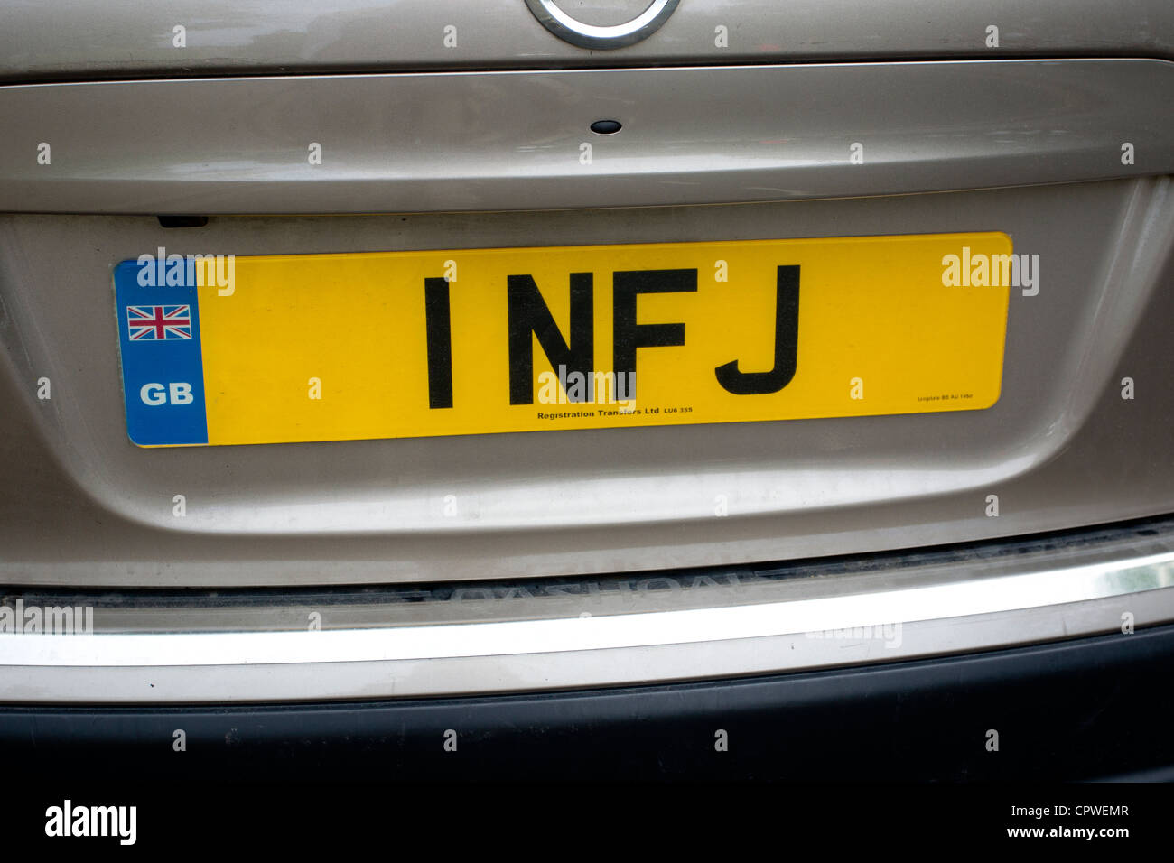 personalized number plates cherished car car cherished Stock Photo - Alamy