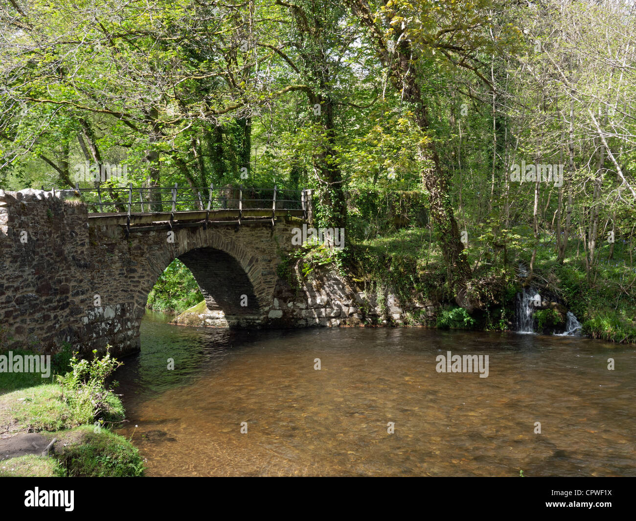 Grenofen Bridge over the River Walkham Devon UK Stock Photo - Alamy
