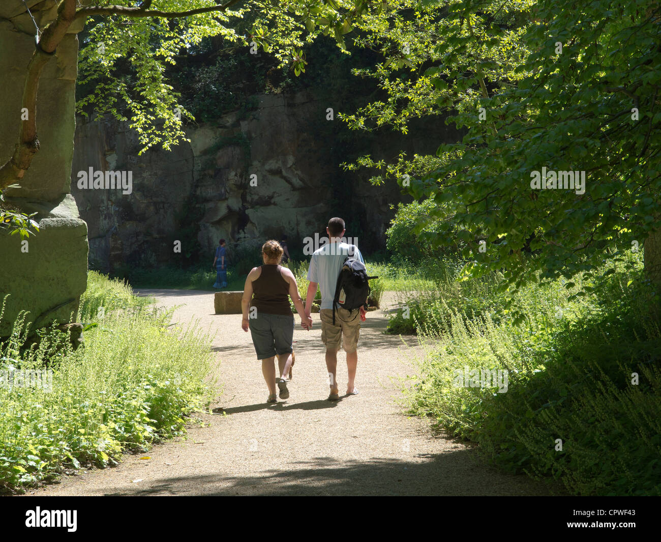 Belsay hall quarry garden hi-res stock photography and images - Alamy