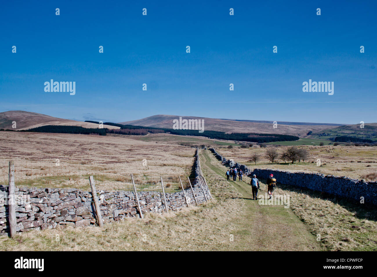 Ramblers out walking Stock Photo - Alamy