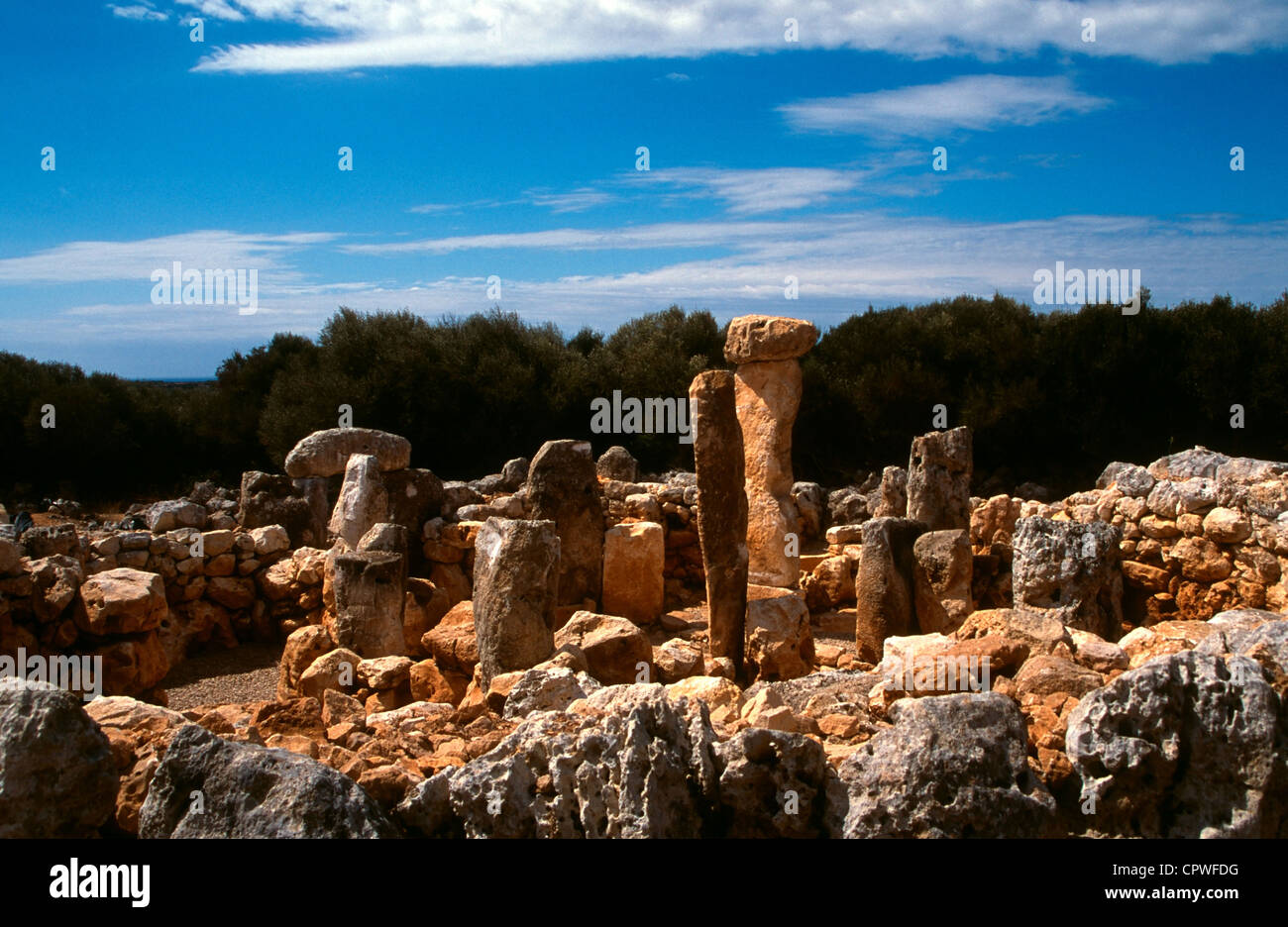 Talayotic site of Trepuco, dating from 1,400 BC, Menorca, Balaeric ...