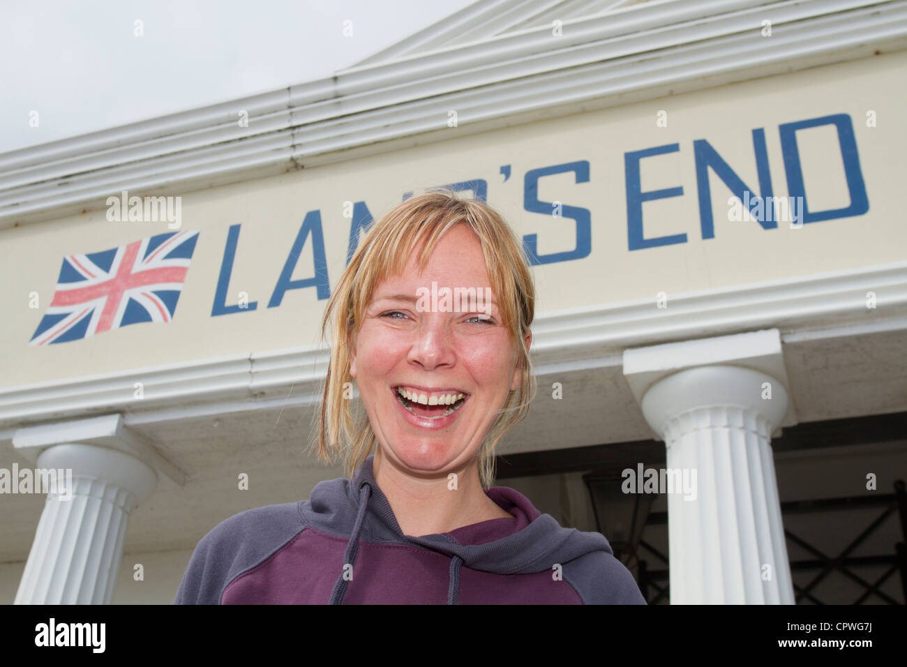 Laura at Lands End Stock Photo - Alamy