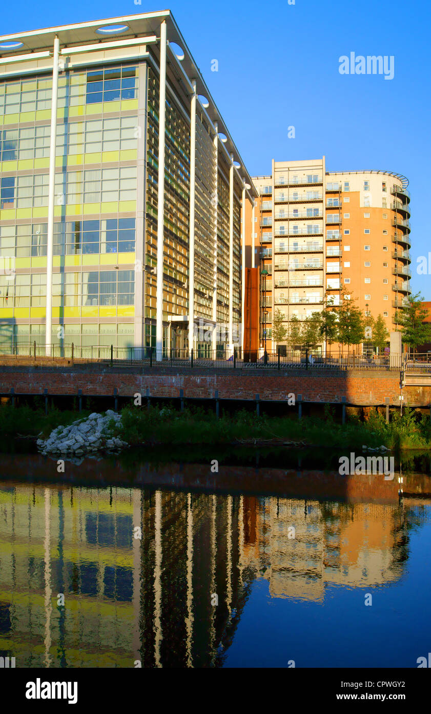 UK,South Yorkshire,Sheffield,Five Weirs Walk,UK Border Agency Building ...