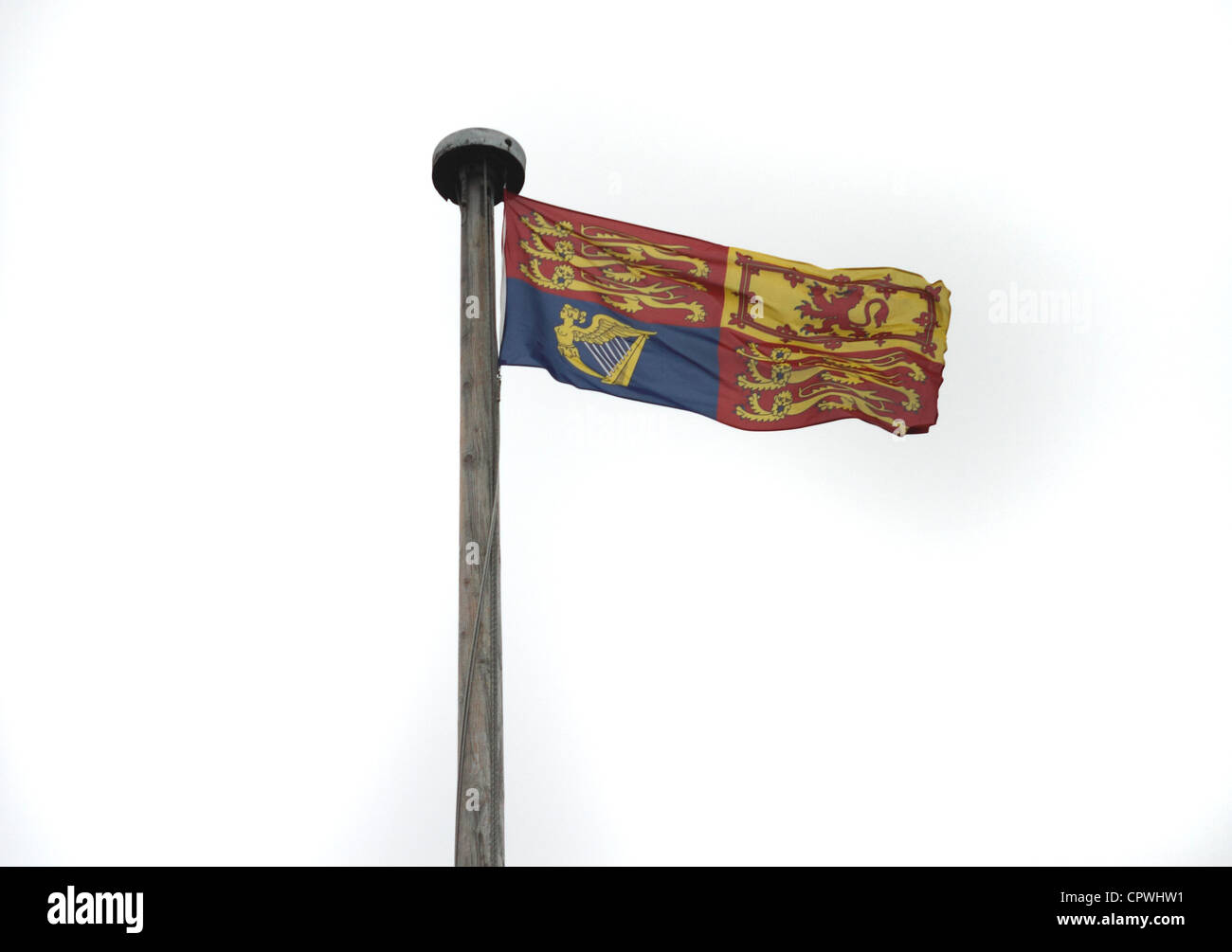 Windsor castle - The Royal Standard, flying as the Queen is in ...