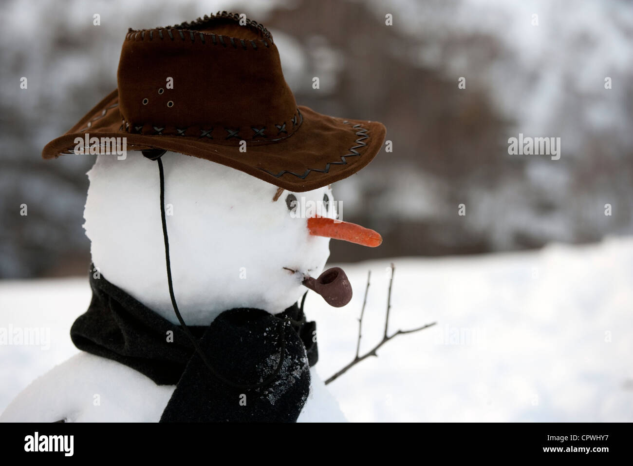 happy snow man Stock Photo - Alamy