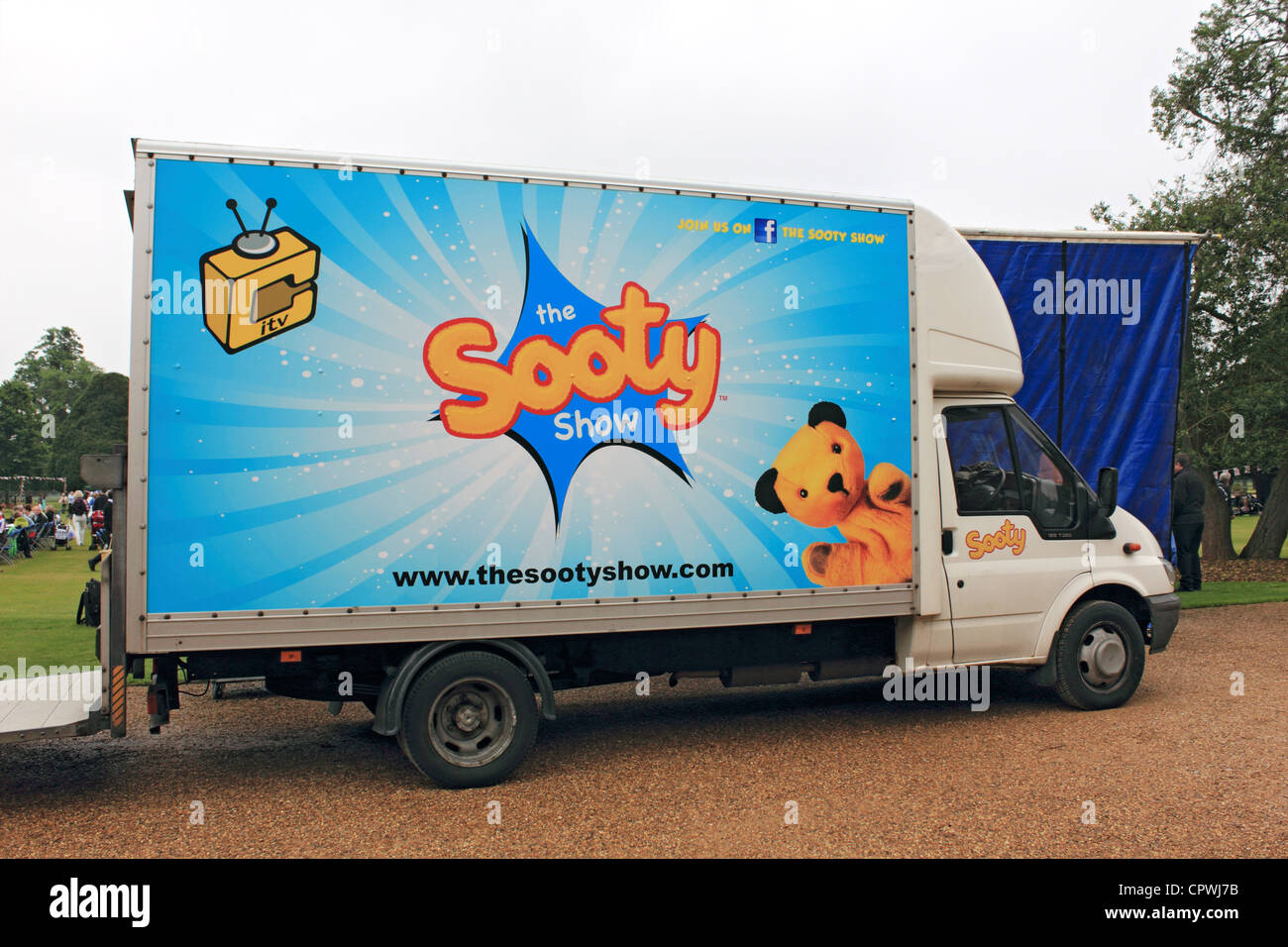 The Sooty show van for traveling puppet stage show. England UK Stock ...