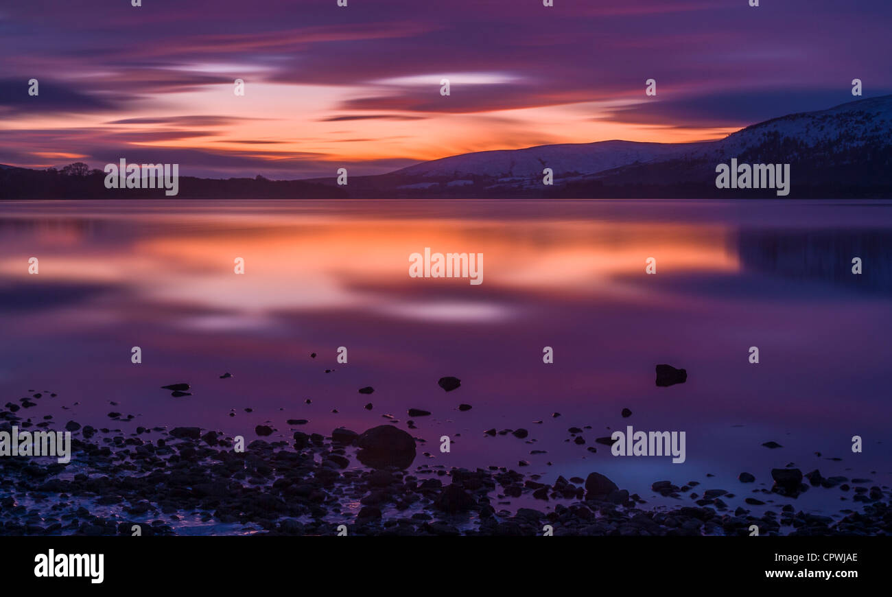 Stunning sunset, Loch Lomond, Scotland, UK Stock Photo - Alamy