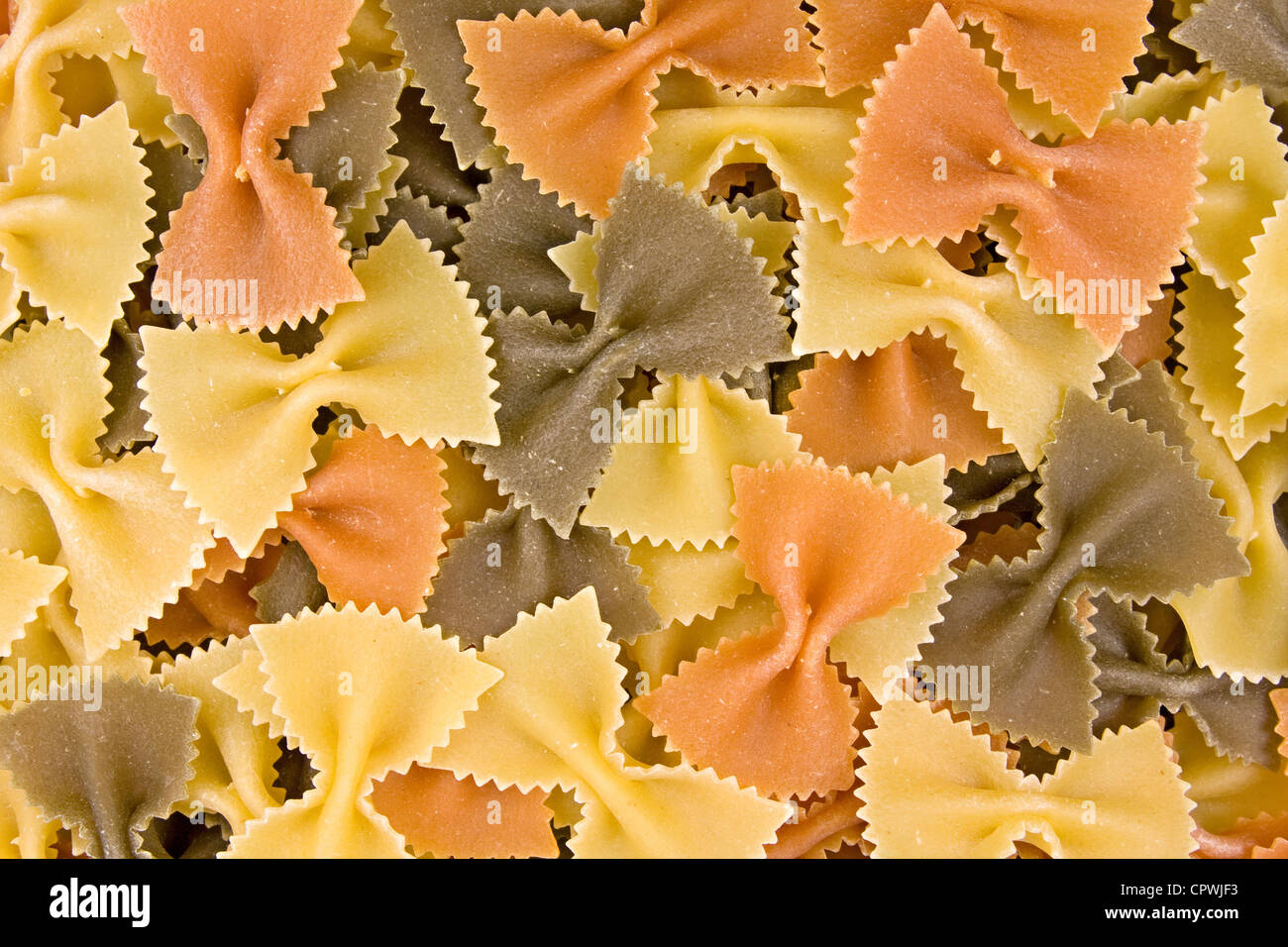 close up of uncooked multi-colored Italian macaroni Stock Photo - Alamy