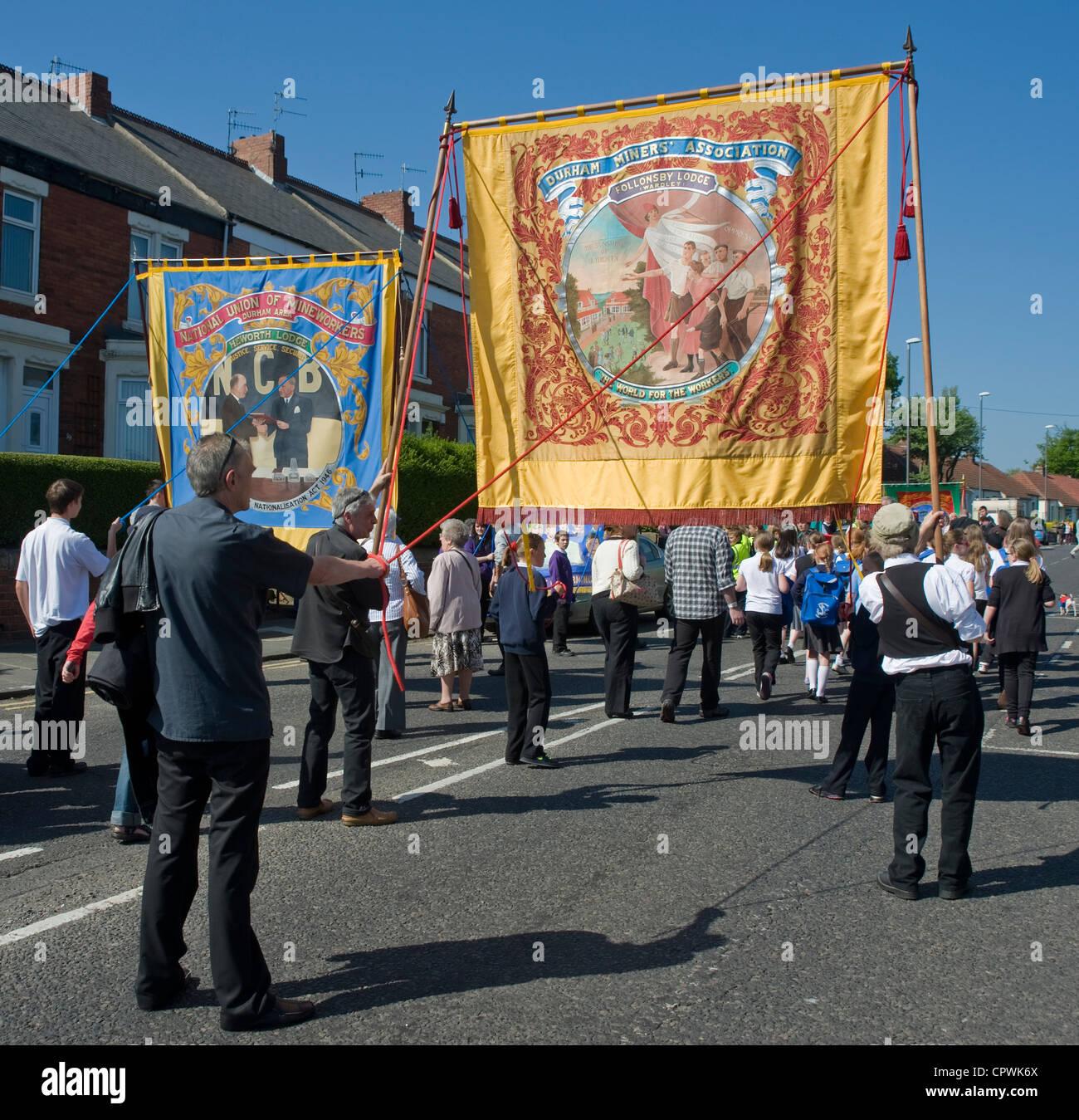 March commemorating the Felling mine disaster of 1812 Stock Photo - Alamy