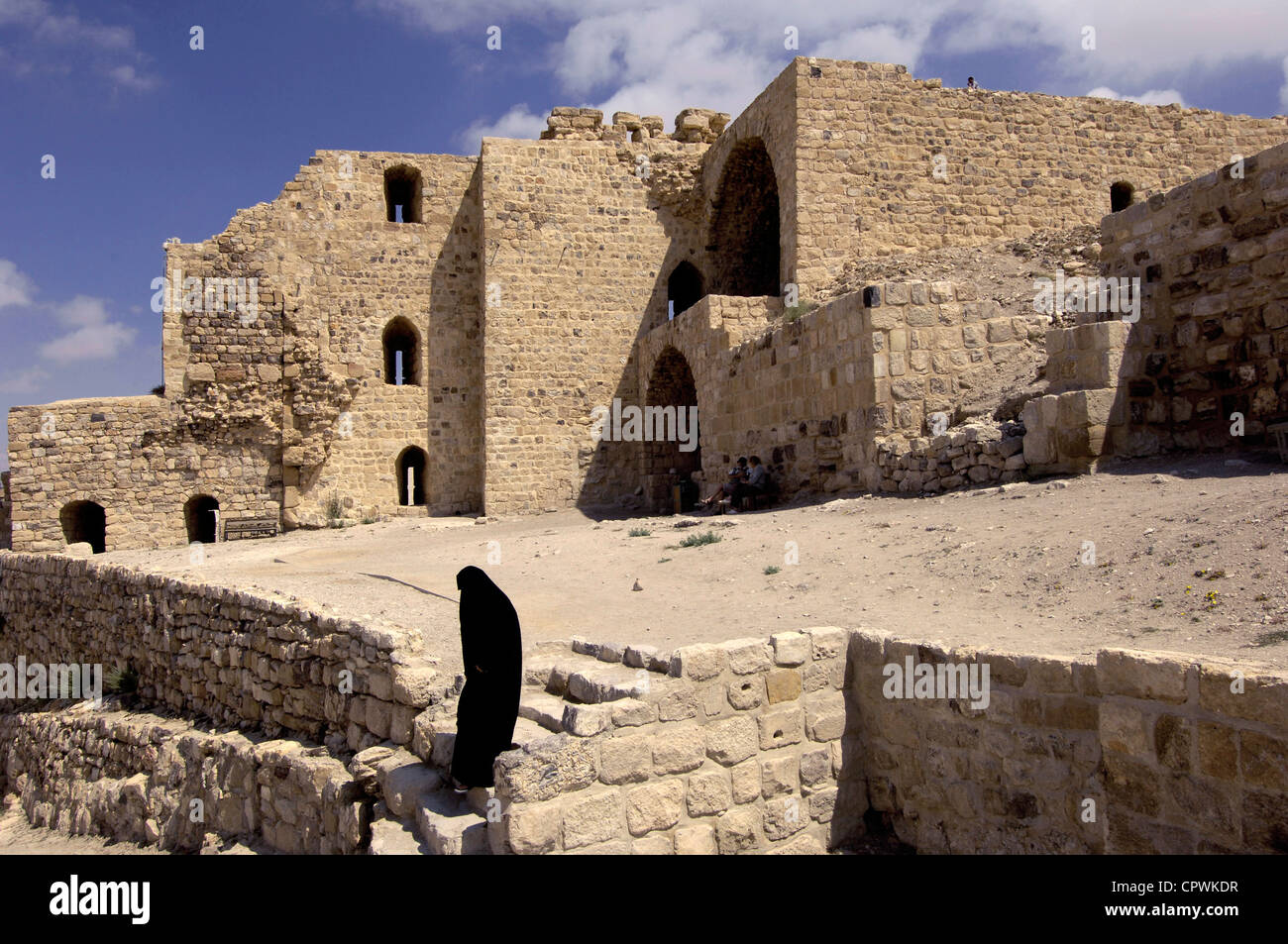 Asia Jordan Castle of Kerak Crusader Fortress of 12 th century Stock ...