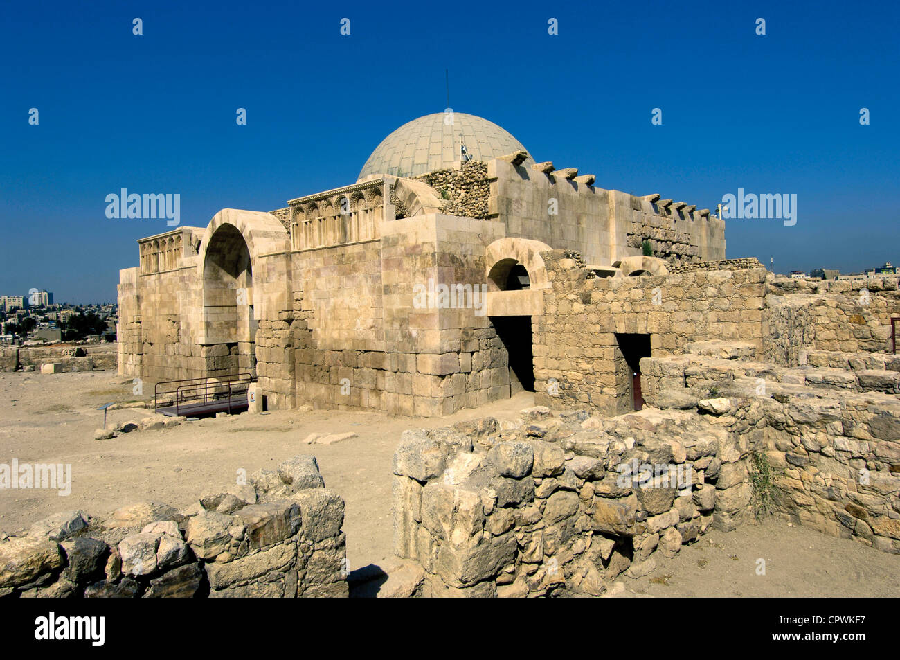 Asia Jordan Amman Citadel Stock Photo - Alamy