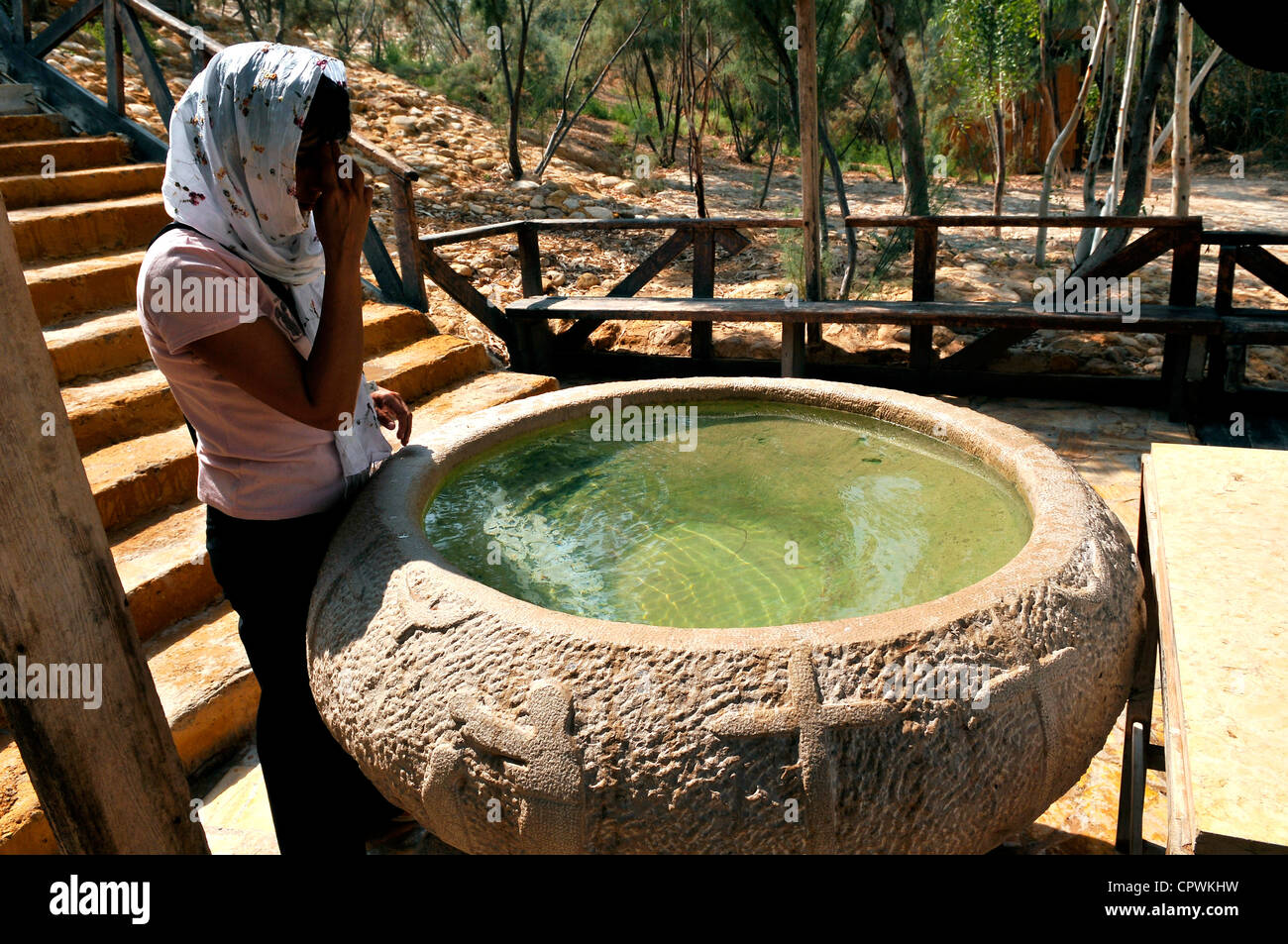 Asia Jordan Bethany Jordan River Baptism Site of Jesus' Stock Photo - Alamy
