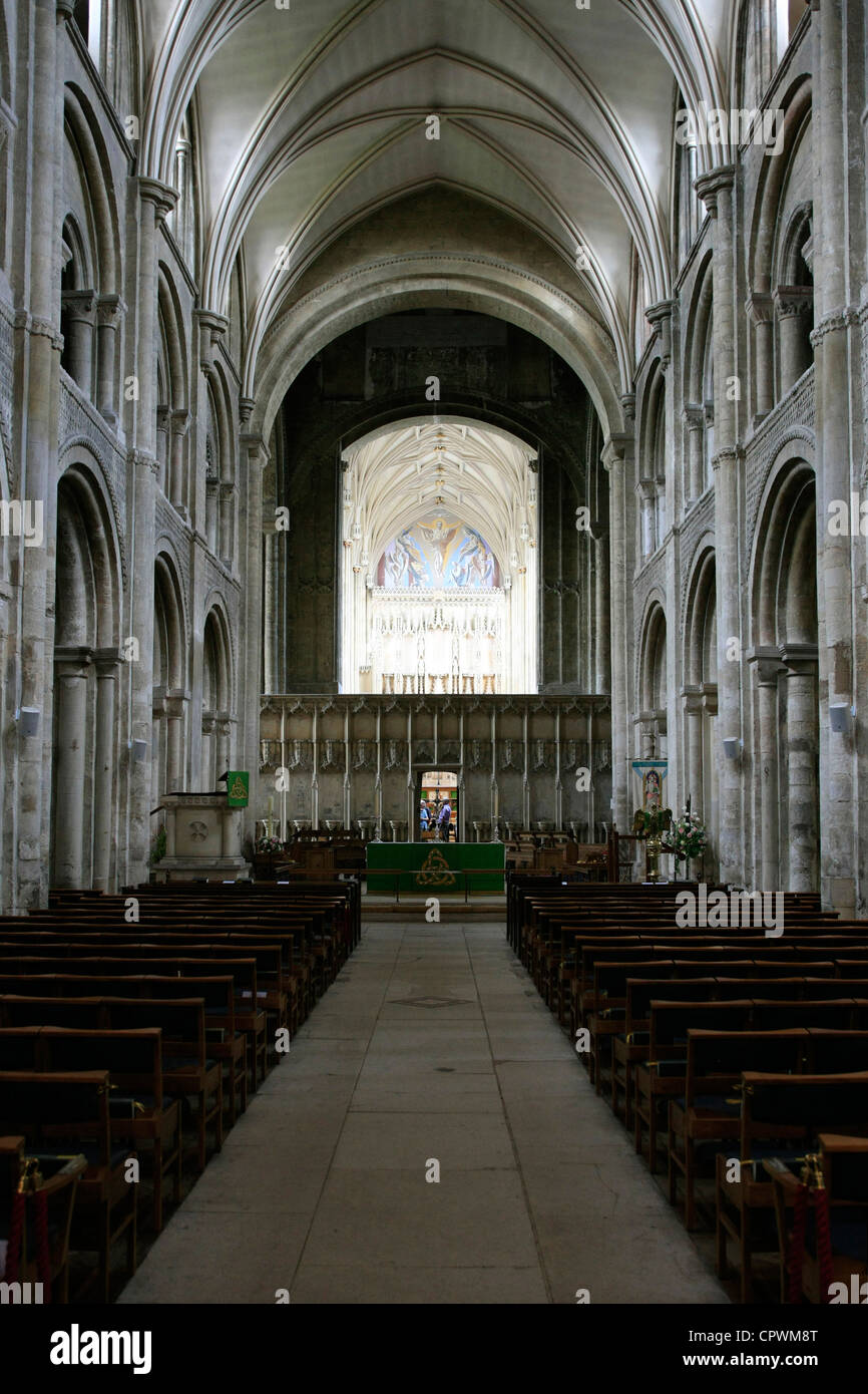 Christchurch priory interior hi-res stock photography and images - Alamy