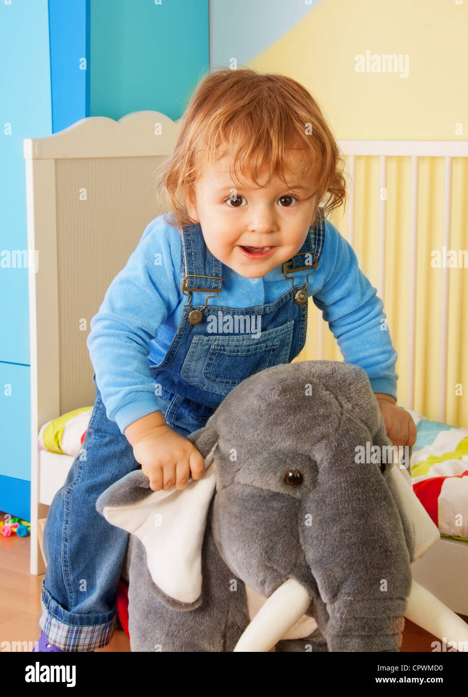 Boy riding elephant hi-res stock photography and images - Alamy