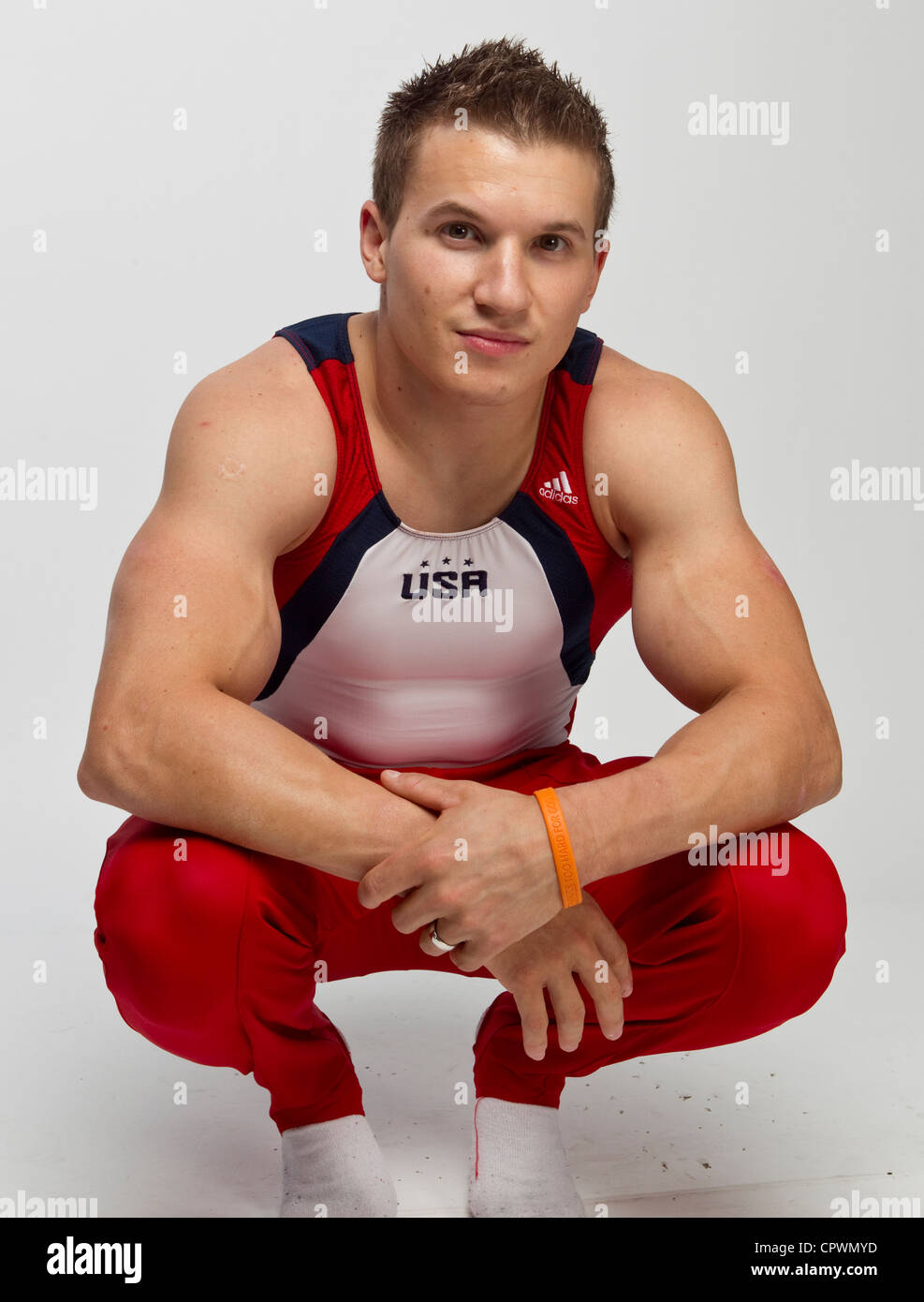 American male gymnast Jonathan Horton at the Team USA Media Summit in ...