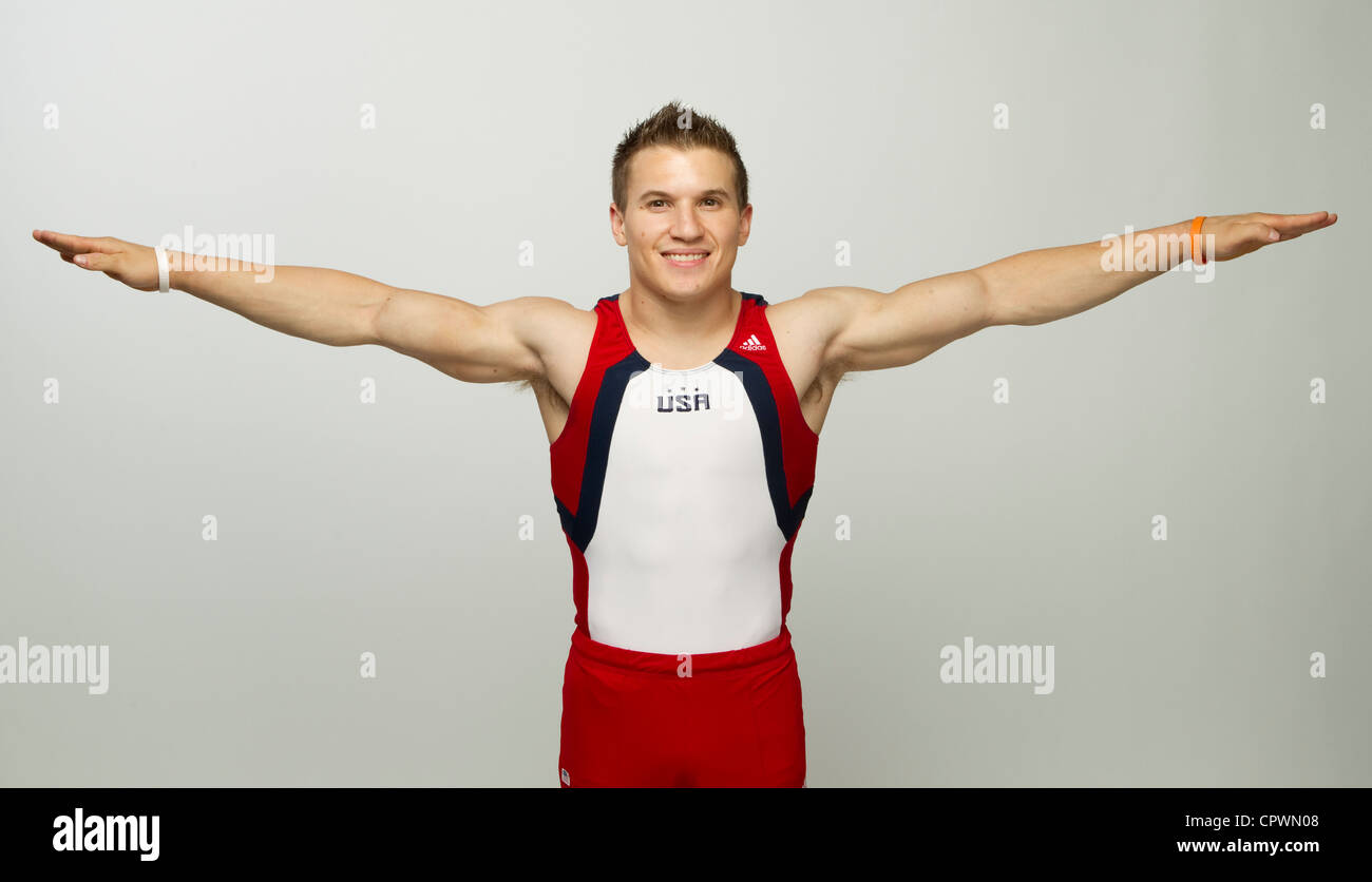 American male gymnast Jonathan Horton at the Team USA Media Summit in ...