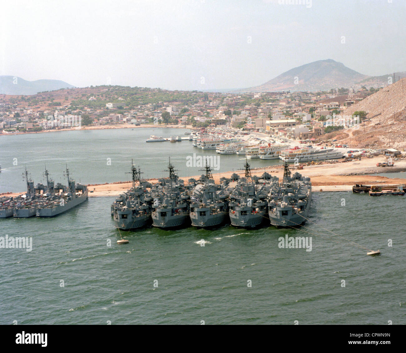 Greek Salamis Naval Base Stock Photo - Alamy