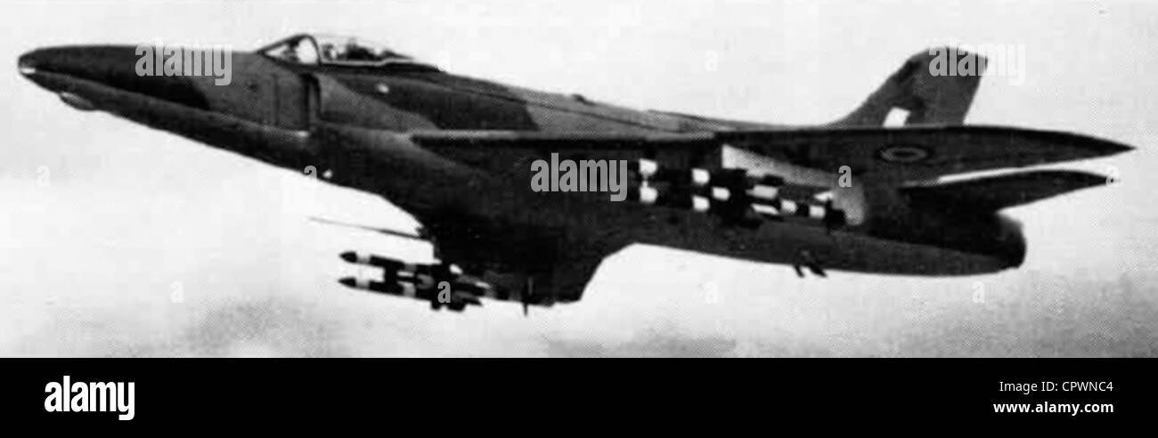 Royal Air Force Supermarine ''Swift'' FR.5 armed with Fairey ...