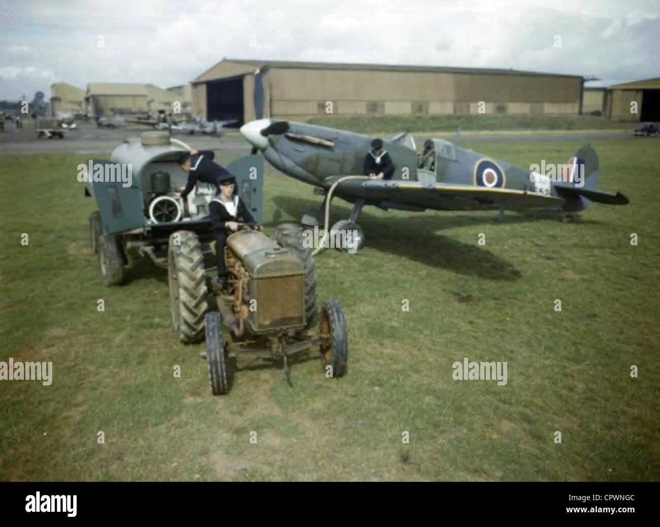 Royal Navy Fleet Air Arm Supermarine ''Spitfire'' Mk.Ia Stock Photo - Alamy