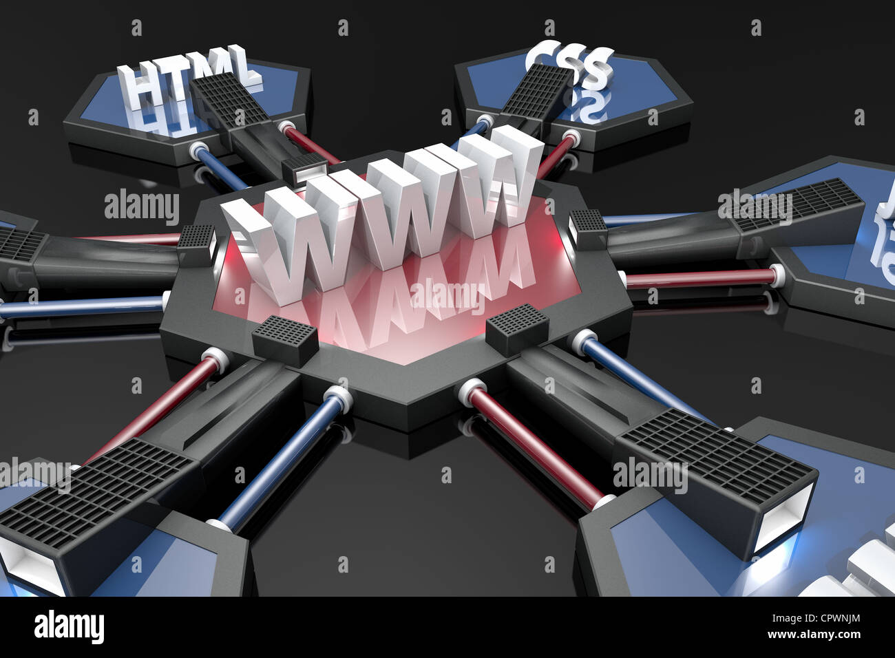 Website - modular design - technologies Stock Photo - Alamy