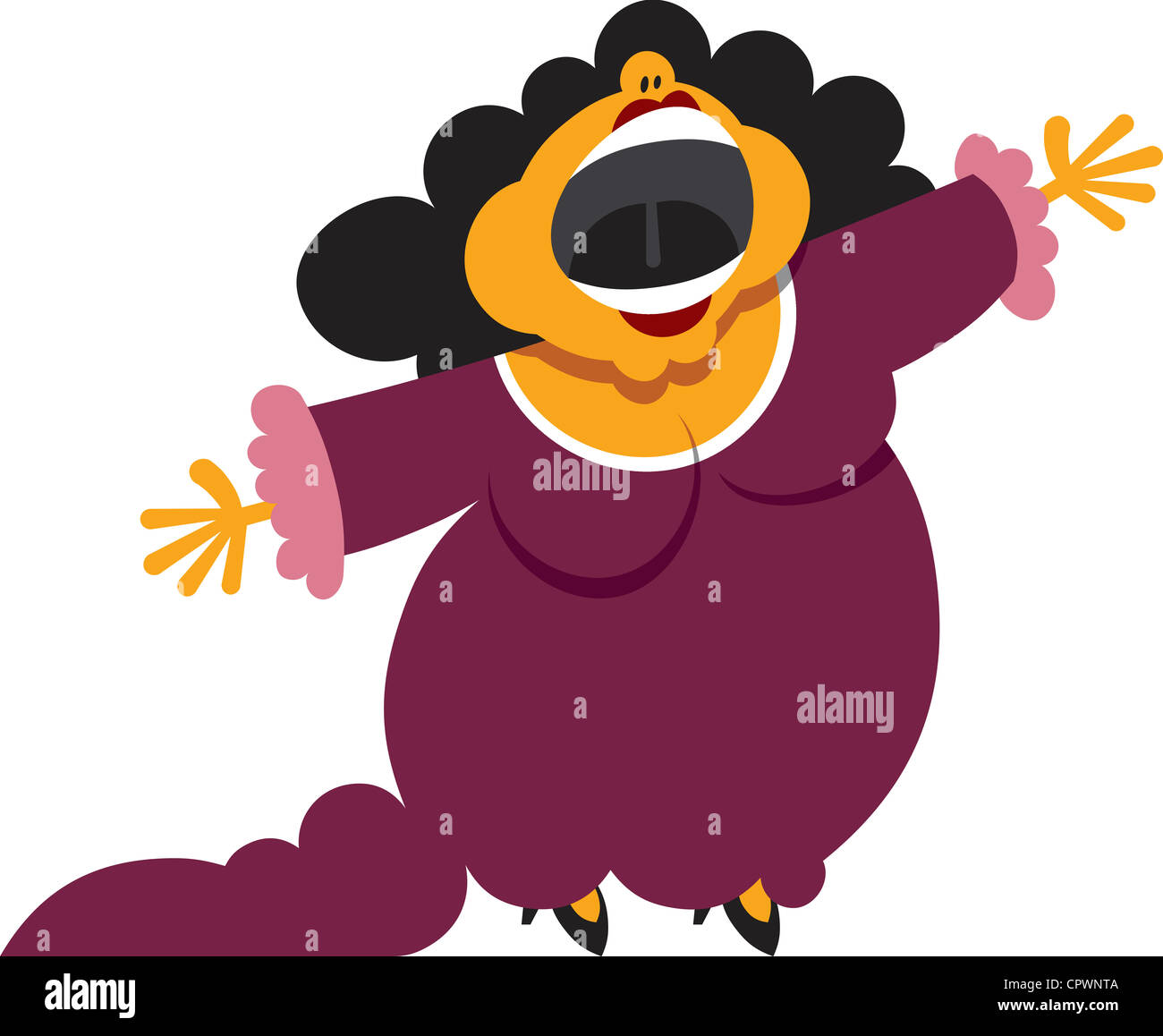 Opera person singing illustration hi-res stock photography and images ...