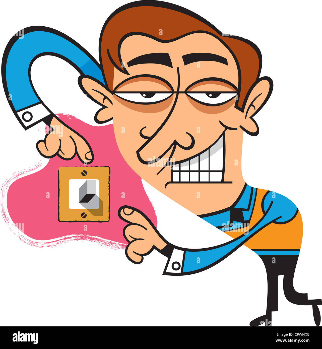 Smiling light switch hi-res stock photography and images - Alamy