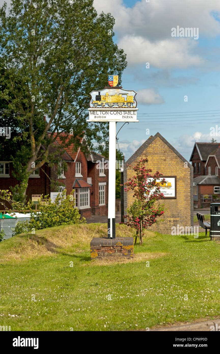 Melton Constable signage of the past M&GN Railway that was a part of ...