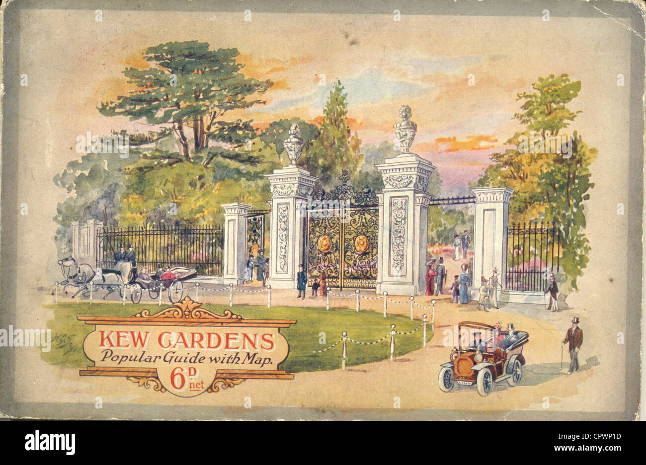 Cover of Kew Gardens a Popular Guide with Map 6d Stock Photo - Alamy