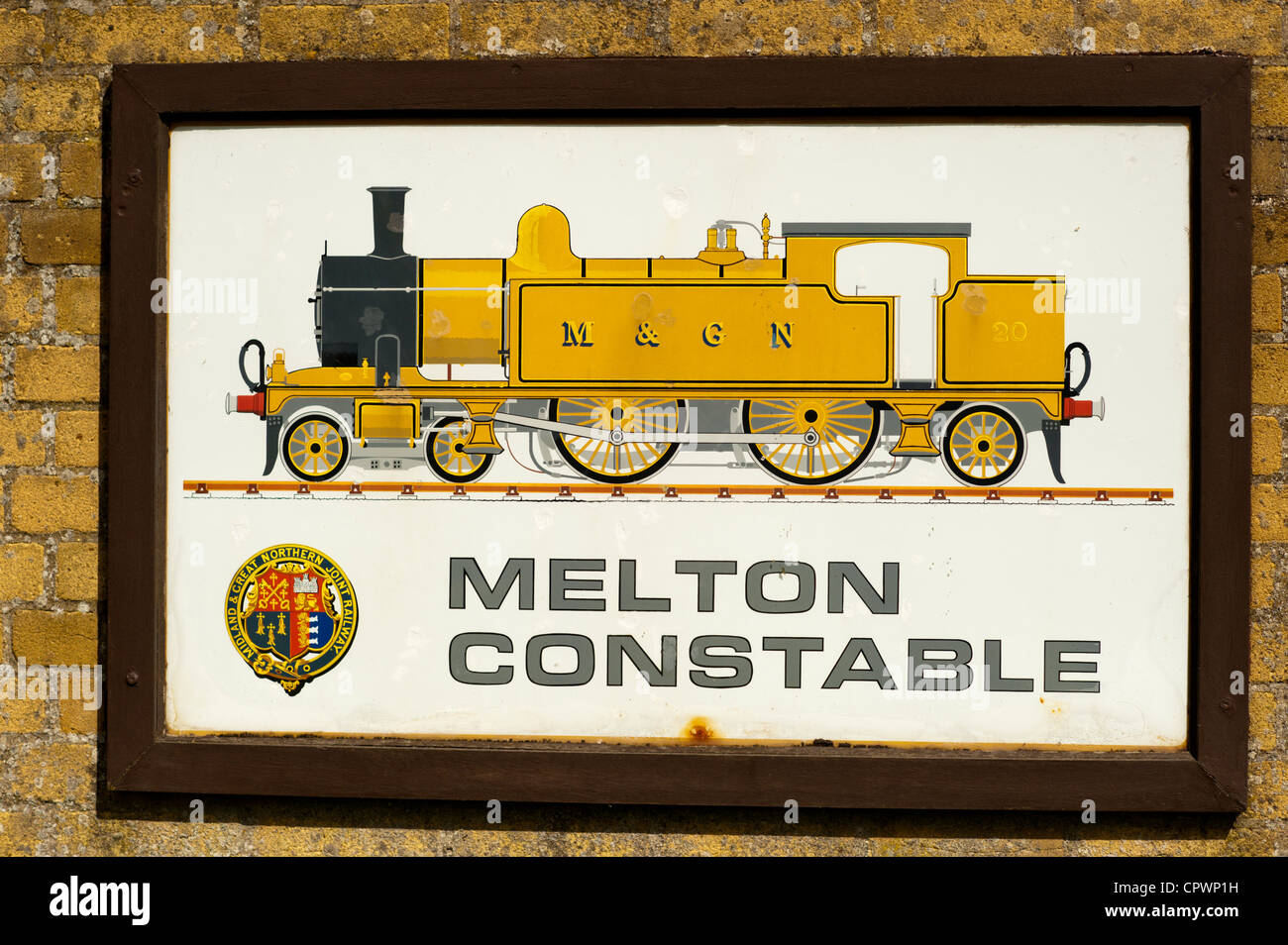 Melton Constable signage of the past M&GN Railway that was a part of ...