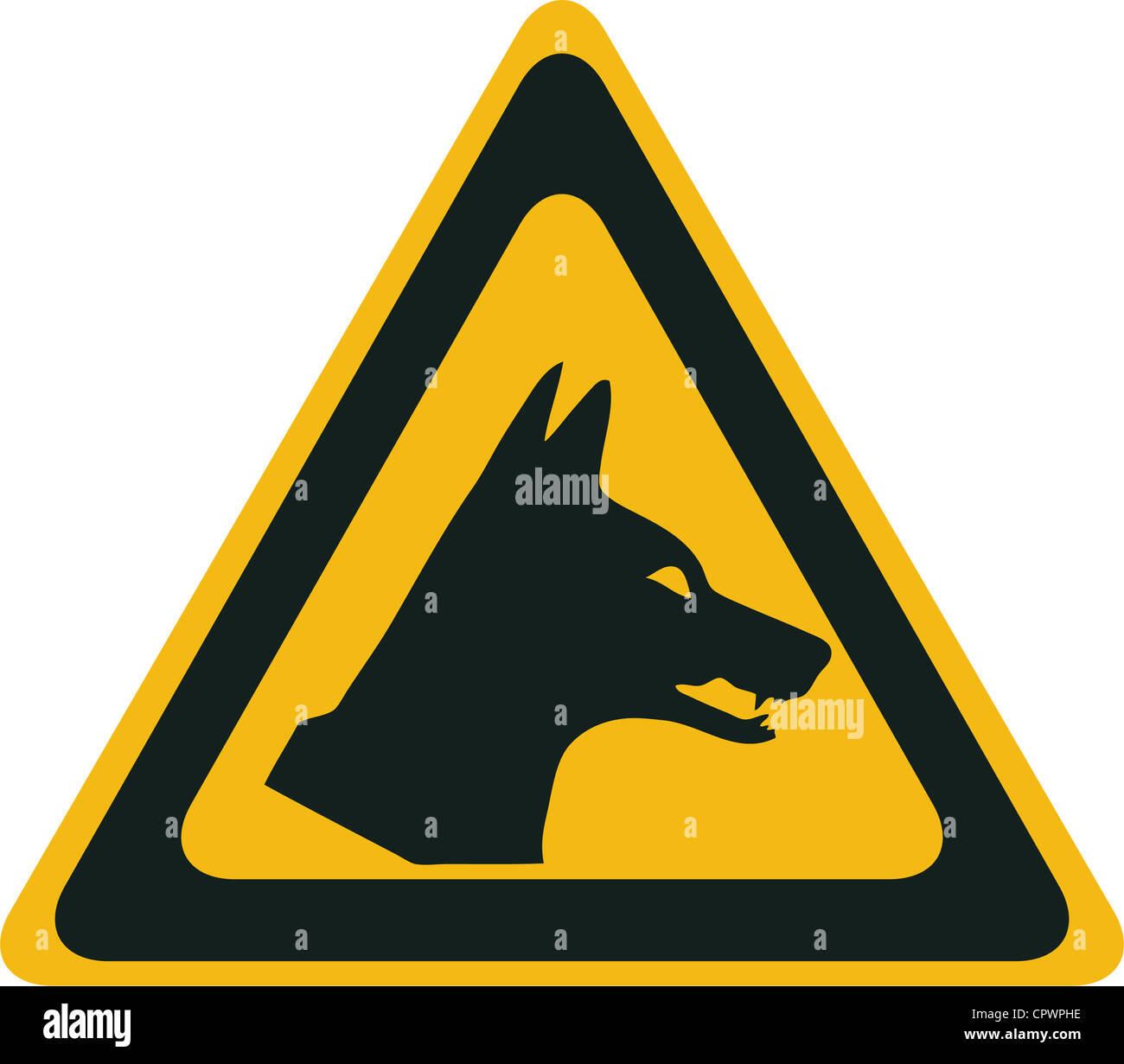 Dingo danger, warning sign Stock Photo - Alamy